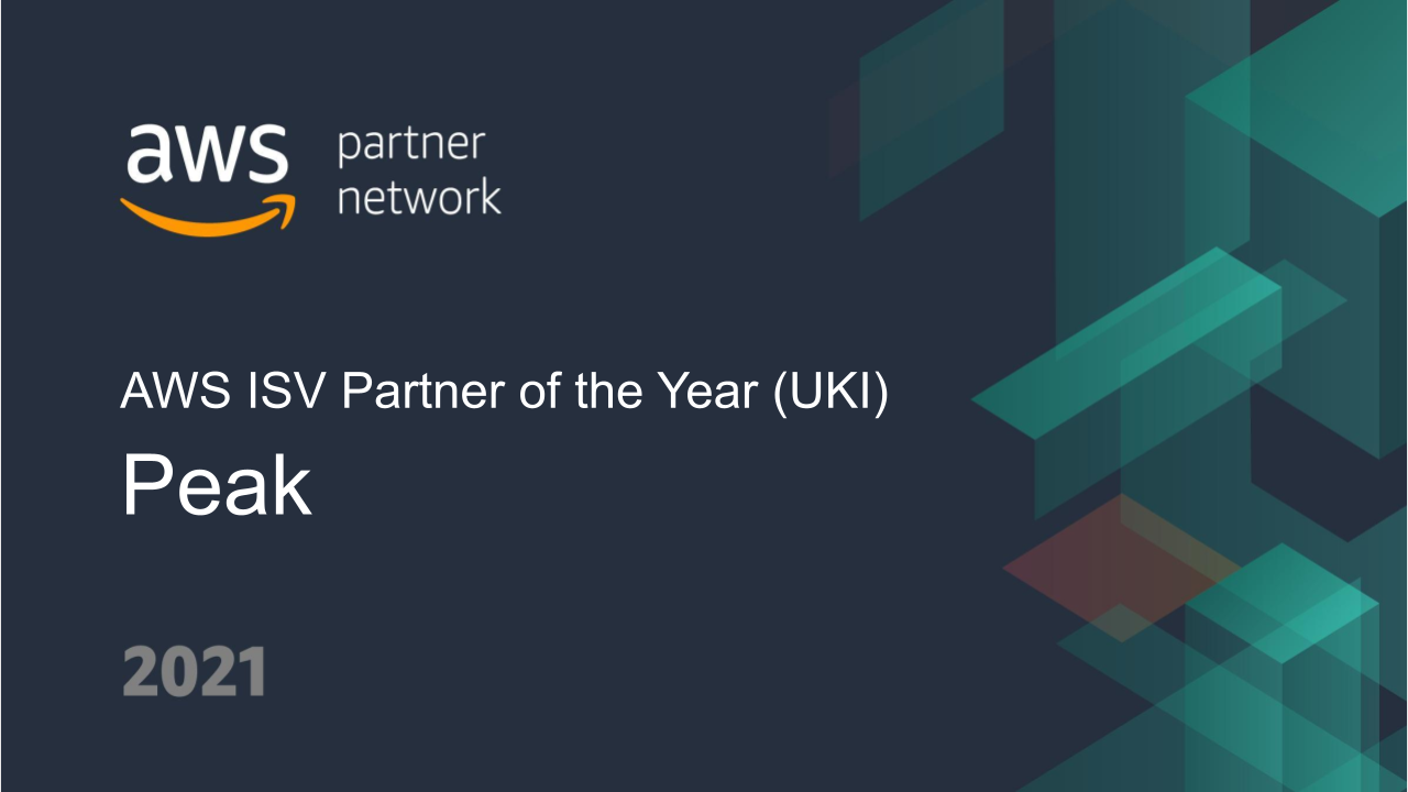 Peak named AWS ISV APN Partner of the Year 2021 - Peak