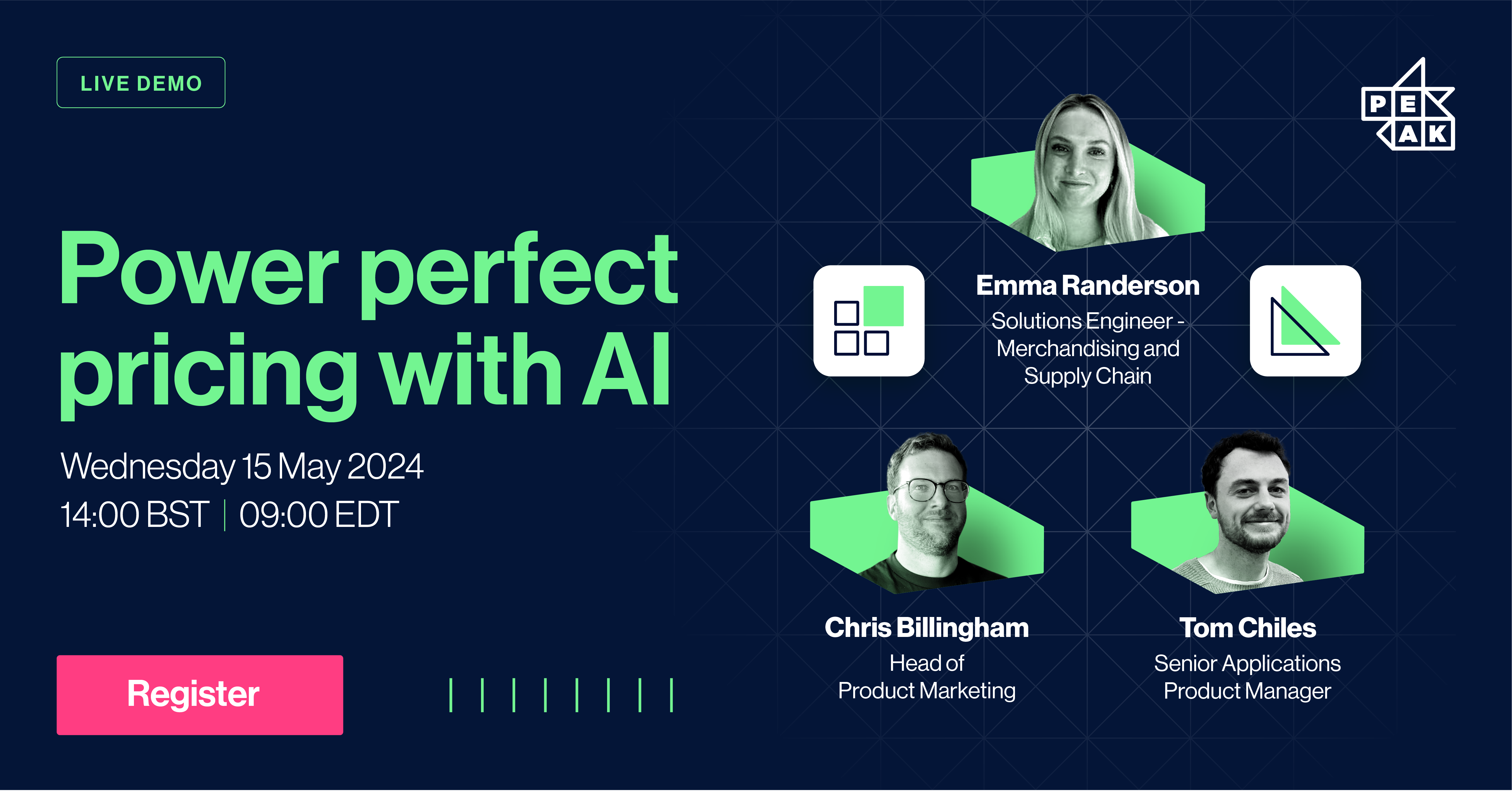 Live demo: power perfect pricing with AI - Peak